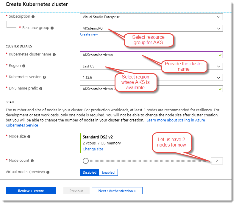 Setting up Azure Kubernetes Service | devexpresso.github.io